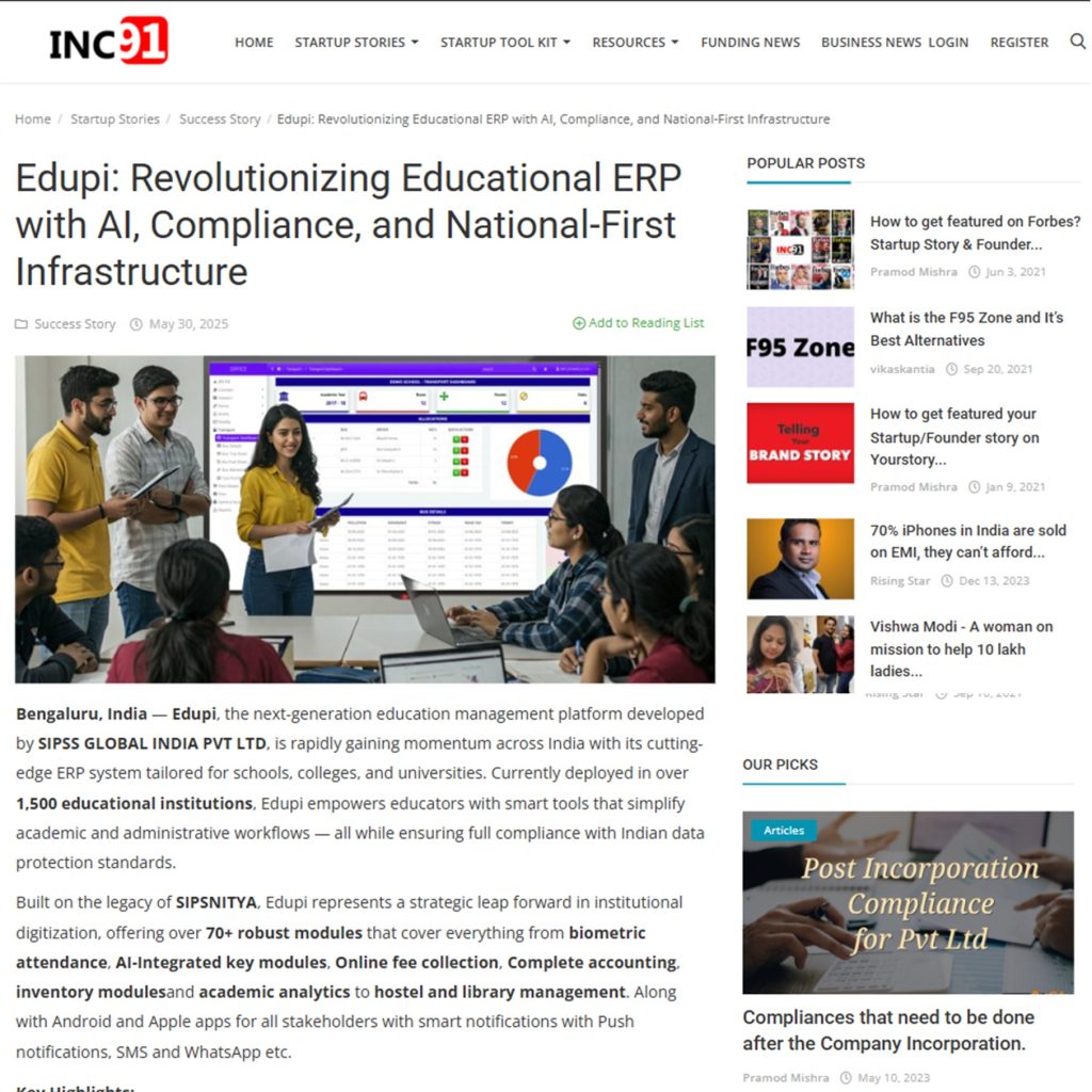 Edupi – Simplifying Educational Management